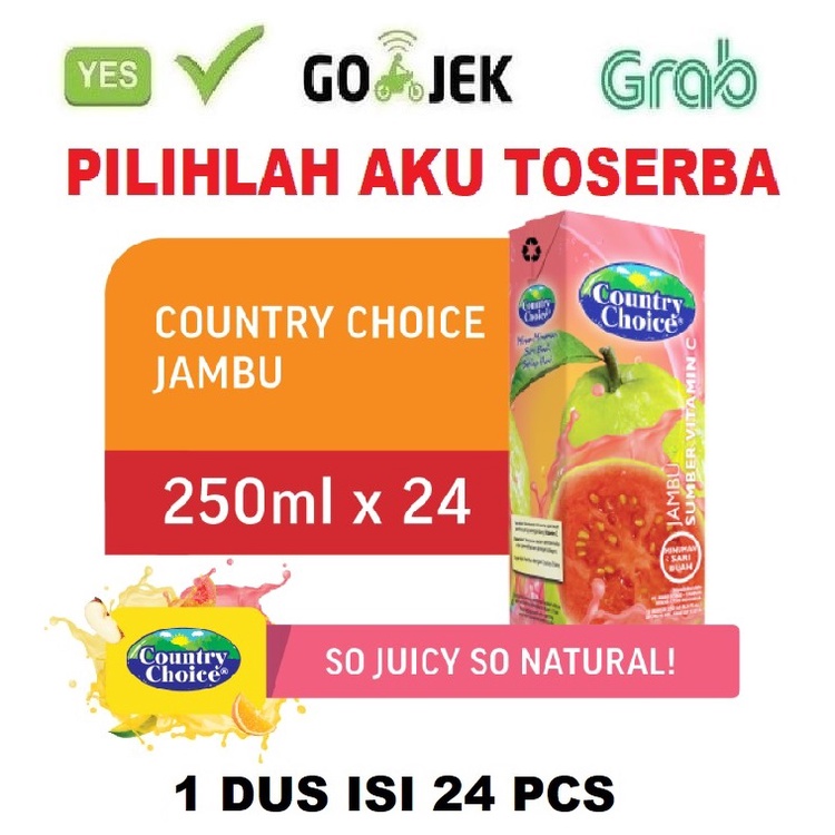 Jual Country Choice GUAVA Jus Jambu 250 ml - ( HARGA 1 DUS ISI 24 pcs ...