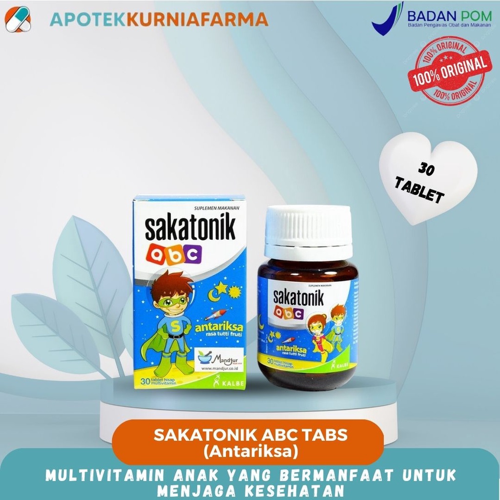 Jual Sakatonik ABC Multivitamin Anak Antariksa (30 tablet hisap ...