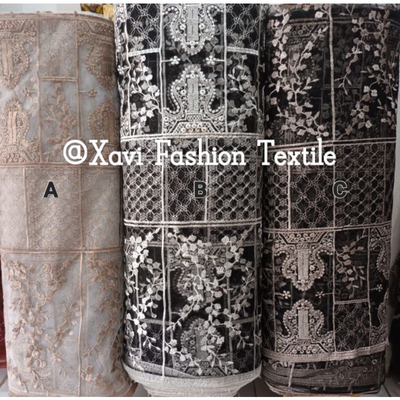 Jual Kain Tille Premium Raya Colection || Harga Per Setengah Meter(50cm ...