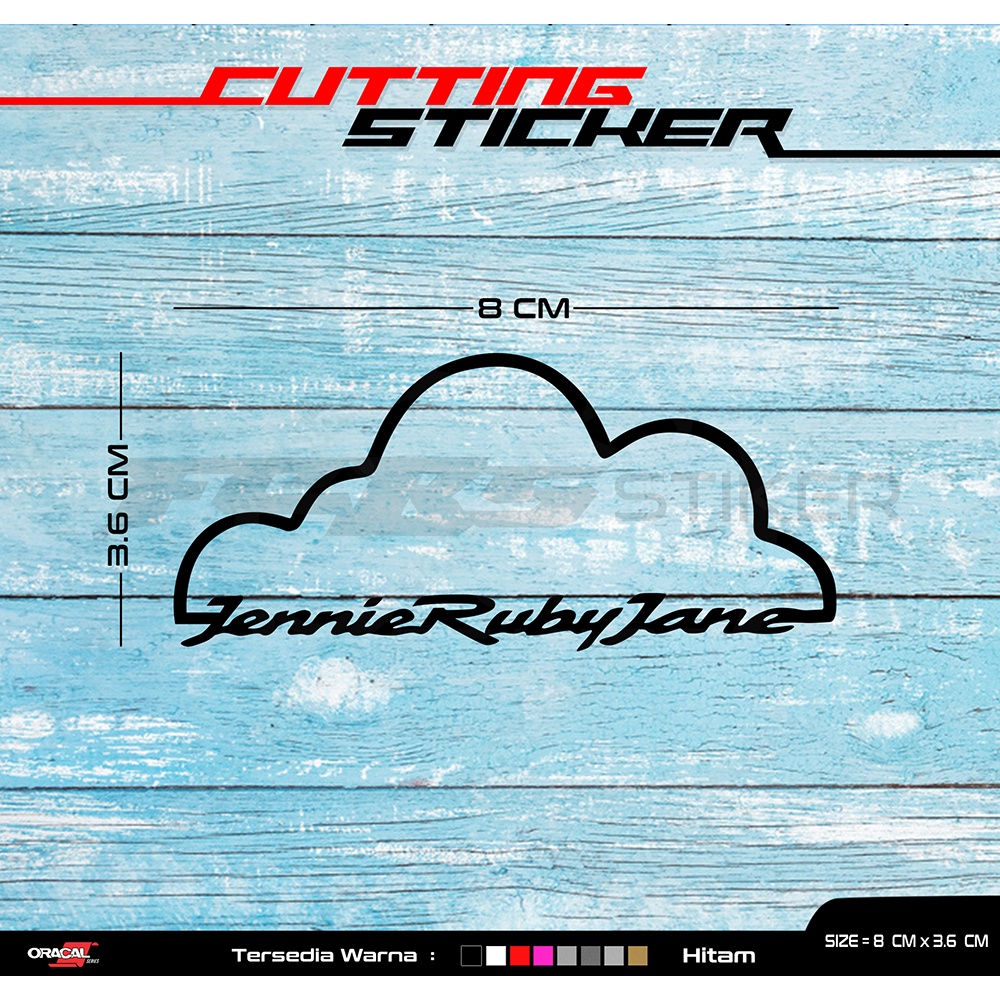 Jual Cutting Sticker Jennie Ruby Jane Porsche | Stiker Cutting Jennie ...