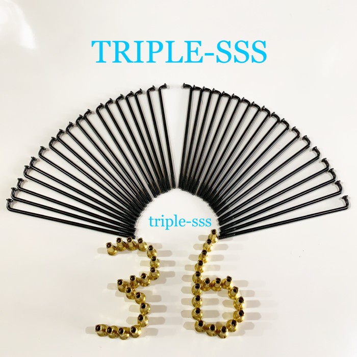 Jual NEW!! JARI JARI RUJI MOTOR WARNA HITAM NIPPLE GOLD 9G RING VELG 14 ...