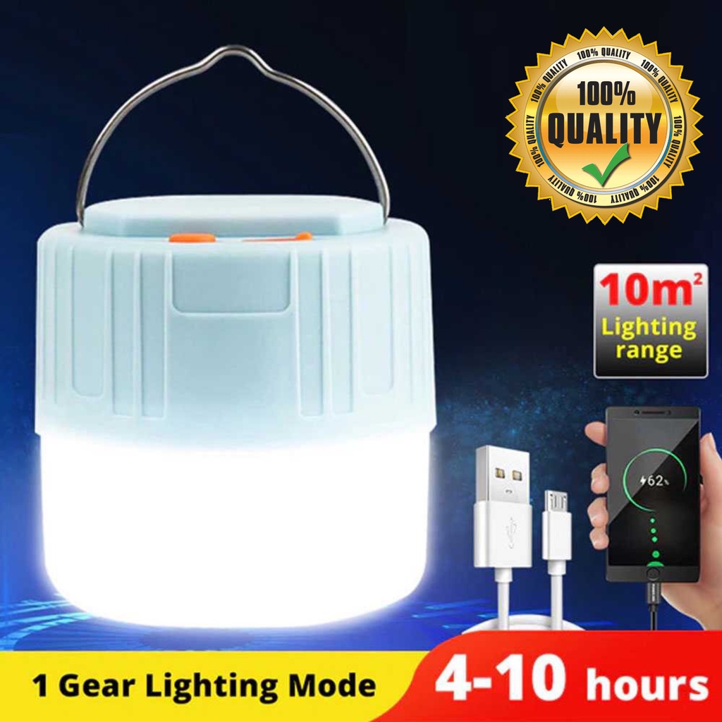 Jual Senter Lampu Camping Lentera LED Rechargeable Light Bulb 5 W ...
