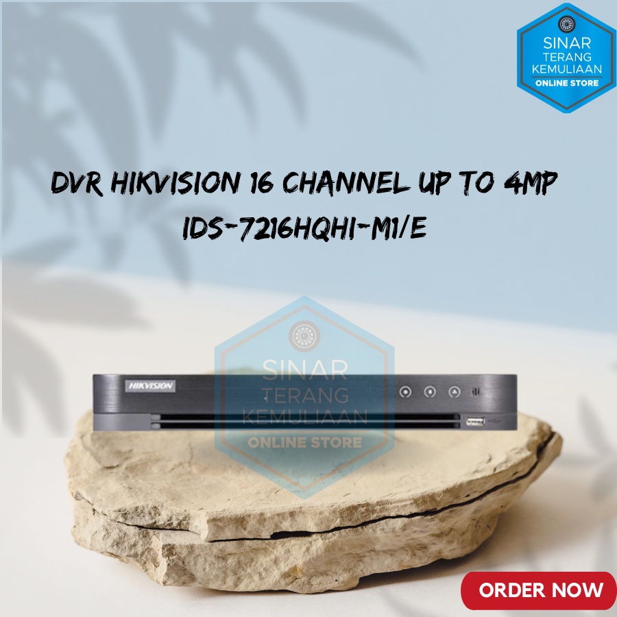 Jual DVR HIKVISION 16 CHANNEL UP TO 4MP iDS-7216HQHI-M1/E | Shopee ...