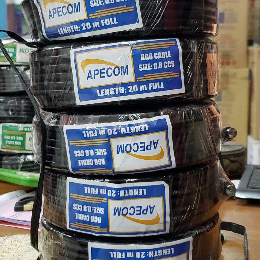 Jual Kabel Anten RG6 Coaxial Cable antenna 20 meter | Shopee Indonesia