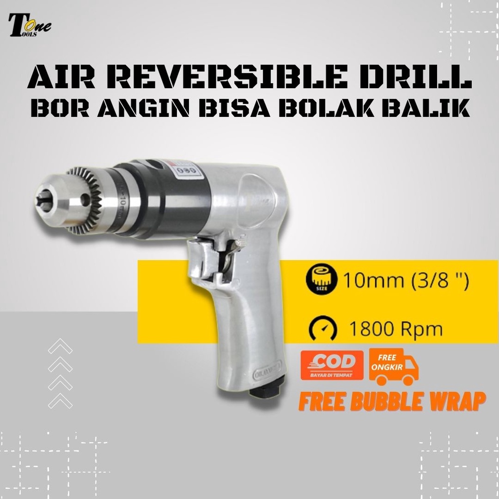 Jual Bor Tangan Angin / Air Drill 3/8" Toolsone | Shopee Indonesia
