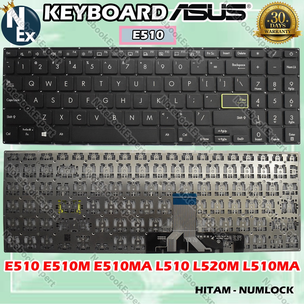 Jual Keyboard Asus VivoBook E510 E510M E510MA L510 L520M L510MA Series ...