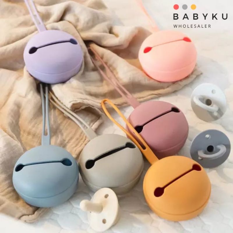 Jual Kotak empeng silikon / Box empeng bayi silicone / Wadah empeng ...