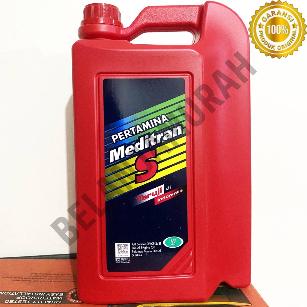 Jual Oli Mesin Diesel Pertamina Meditran S Sae 40 API CF/CF-2/SF 5L / 5 Liter / Galon | Shopee ...