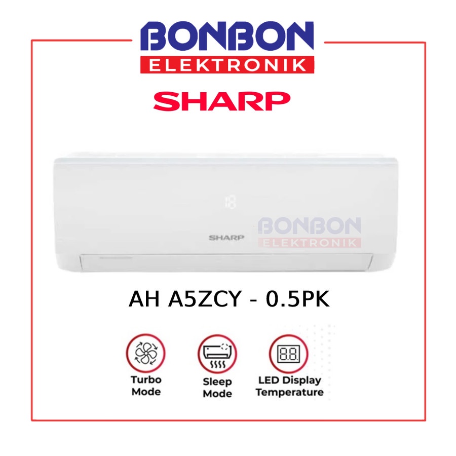Jual Sharp AC 1/2PK AH-A5ZCY 0.5 PK Split Standard / AH A5ZCY | Shopee Indonesia