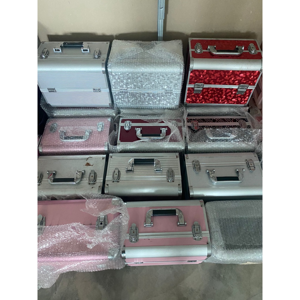 Jual Kotak Makeup Rijek 32x21x26 /Warna Variasi Random /Kotak Makeup ...