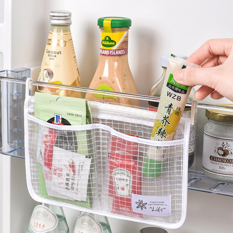 Jual Rak Jaring Gantung Lemari Kulkas Multifungsi Pouch Organizer ...