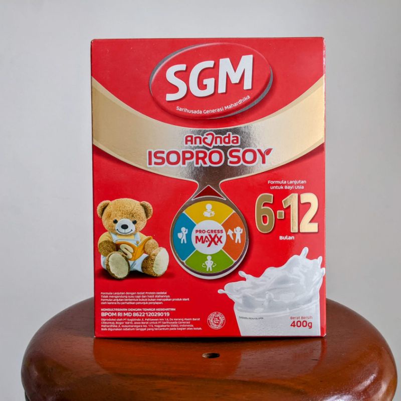 Jual SUSU FORMULA SGM ANANDA ISOPROSOY 6-12 BULAN 400 GRAM SOYA ...