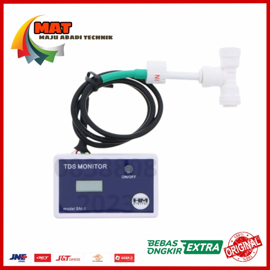 Jual TDS MONITOR HM SM-1 DIGITAL SINGLE INLINE REVERSE OSMOSIS | Shopee ...