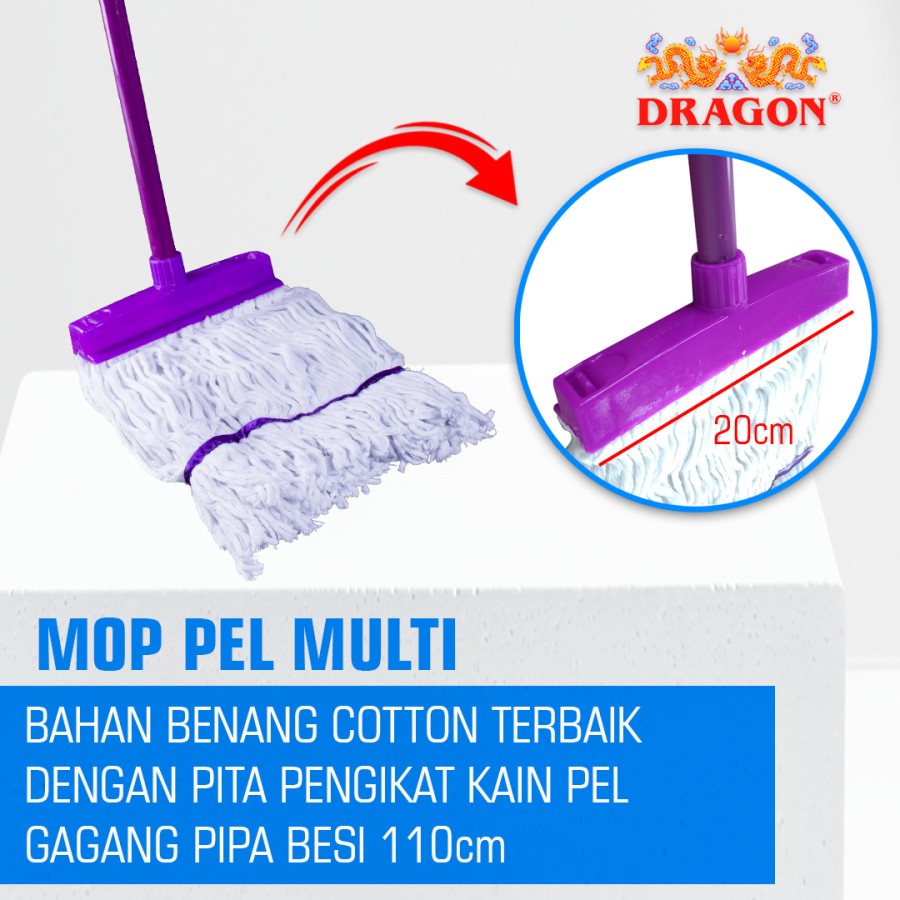 Jual DRAGON Pel Lantai Mop Multi BESAR Kain Pel Pembersih Rumah Kantor ...