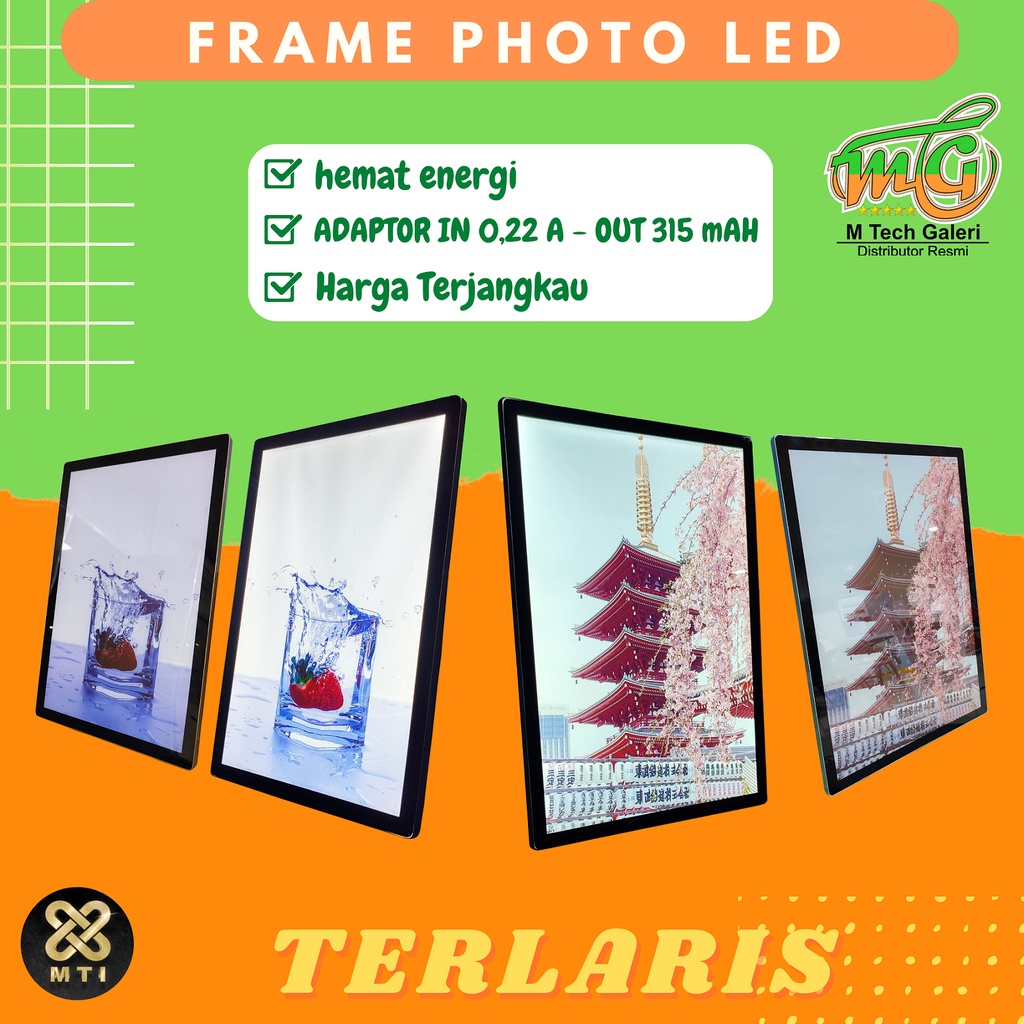 Jual 40X60CM LED PHOTO FRAME/FOTO LED/ FOTO FRAME | Shopee Indonesia