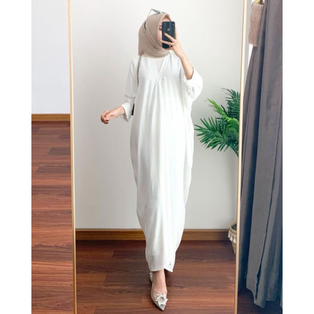 Jual Gamis Kaftan terbaru 2025 kaftan simple elegan mewah yang lagi viral Gamis kaftan Nagita ...