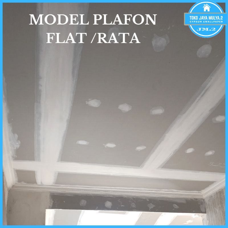 Jual PEMASANGAN PLAFON GYPSUM BORONGAN MODEL FLAT/RATA ( UKURAN 3X4 ...