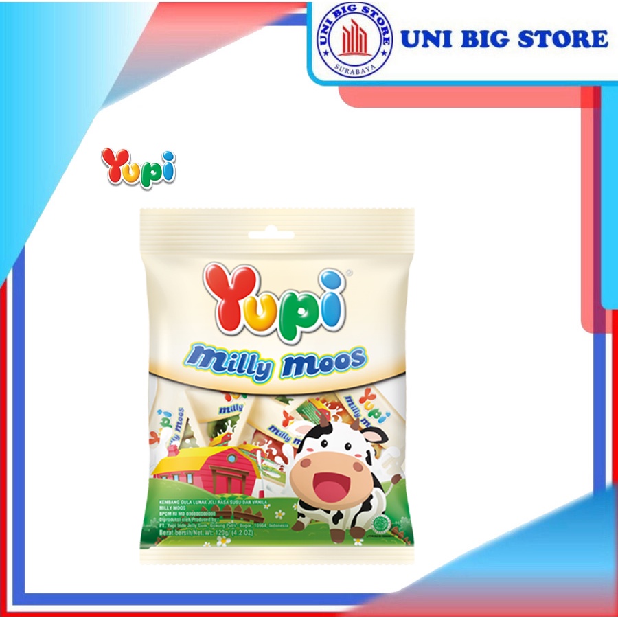 Jual Yupi Permen Jelly Milly Moos 120 gr Vanilla Milk Candy | Shopee ...