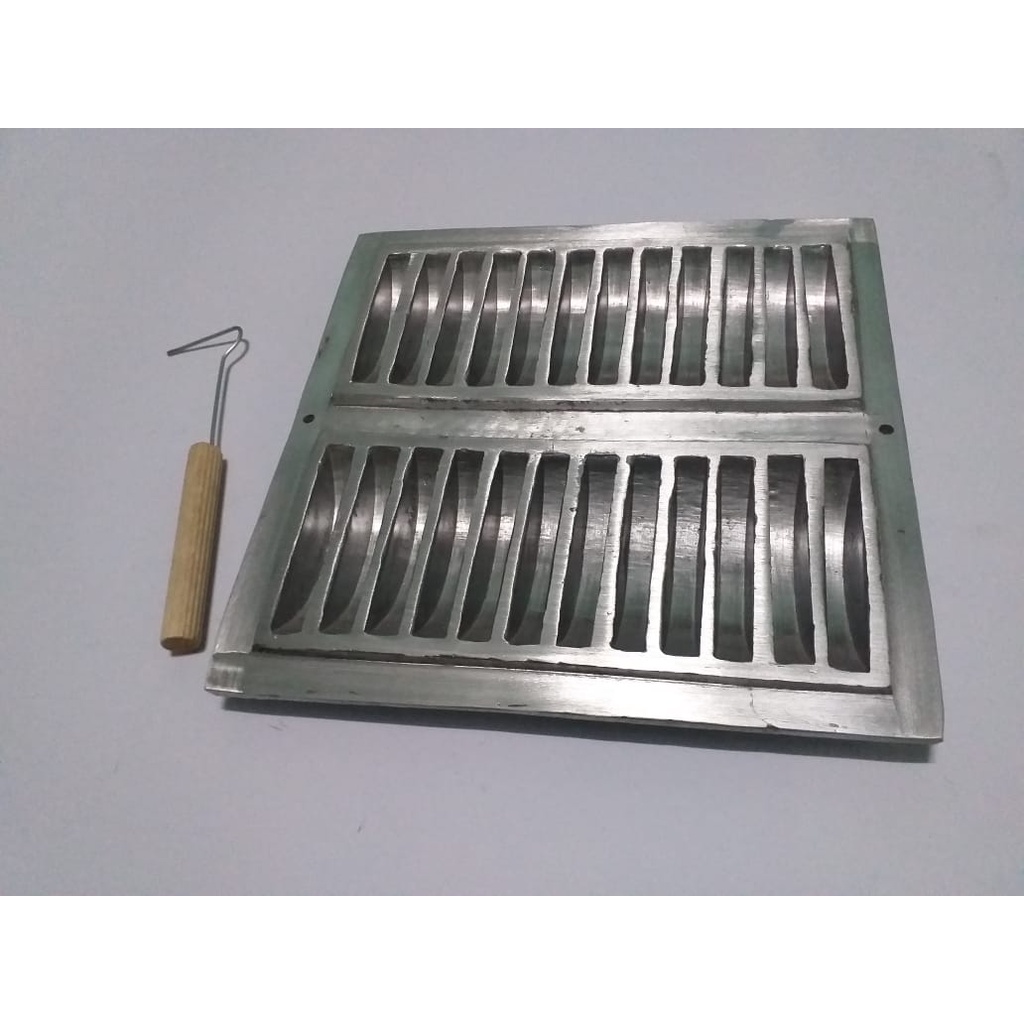 Jual Set Cetakan Kue Rangin Pancong Bahan TEBAL Isi 24 Lubang Bonus ...