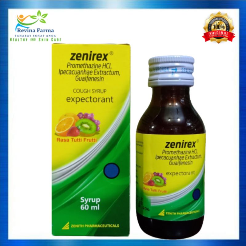 Jual Zenirex Expectorant Syrup 60ml Obat Batuk Berdahak & Pilek ...