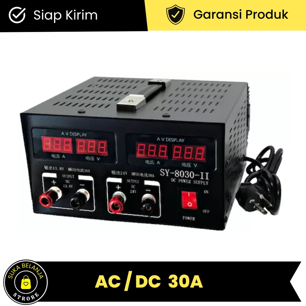 Jual POWER SUPPLY 30A - AC 30A Dual Output Regulated Power Supply ...