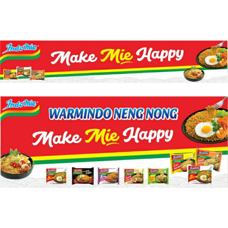 Jual SPANDUK BANNER WARMINDO WARUNG INDOMIE | Shopee Indonesia