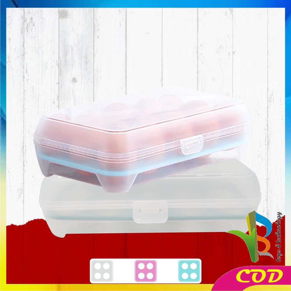 Jual RB-C791 Kotak Tempat Rak Susun Penyimpanan Telur 15 Lubang Sekat ...