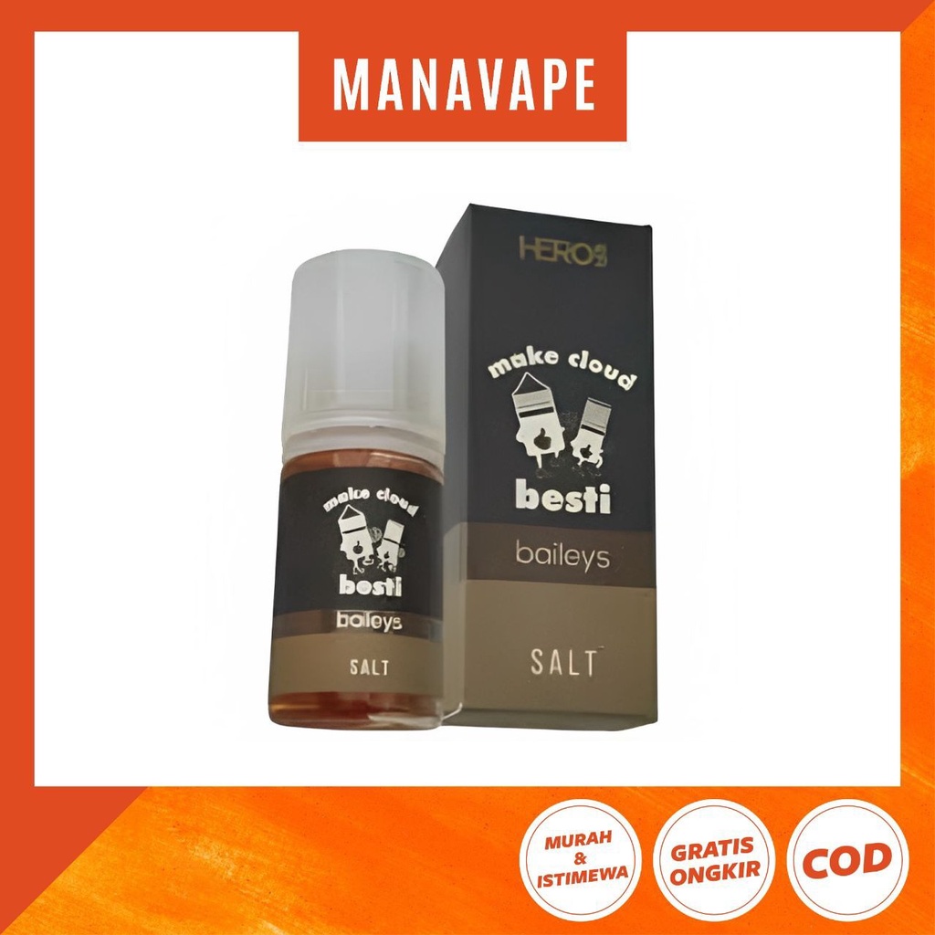 Jual BESTI BAILEYS SALT NIC 30ML / 30MG | Shopee Indonesia