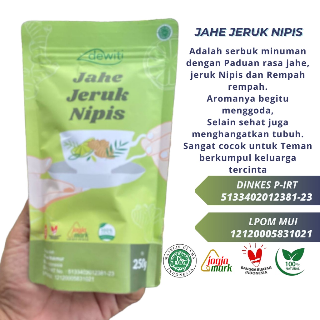 Jual JAHE JERUK NIPIS 250G - MINUMAN TRADISIONAL HALAL | Shopee Indonesia