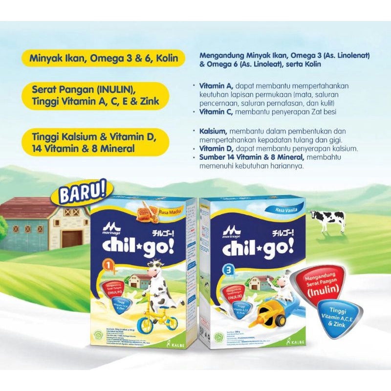 Jual Susu Anak Morinaga Chil Go Powder 3+ Vanila 300gr 700gr | Shopee ...