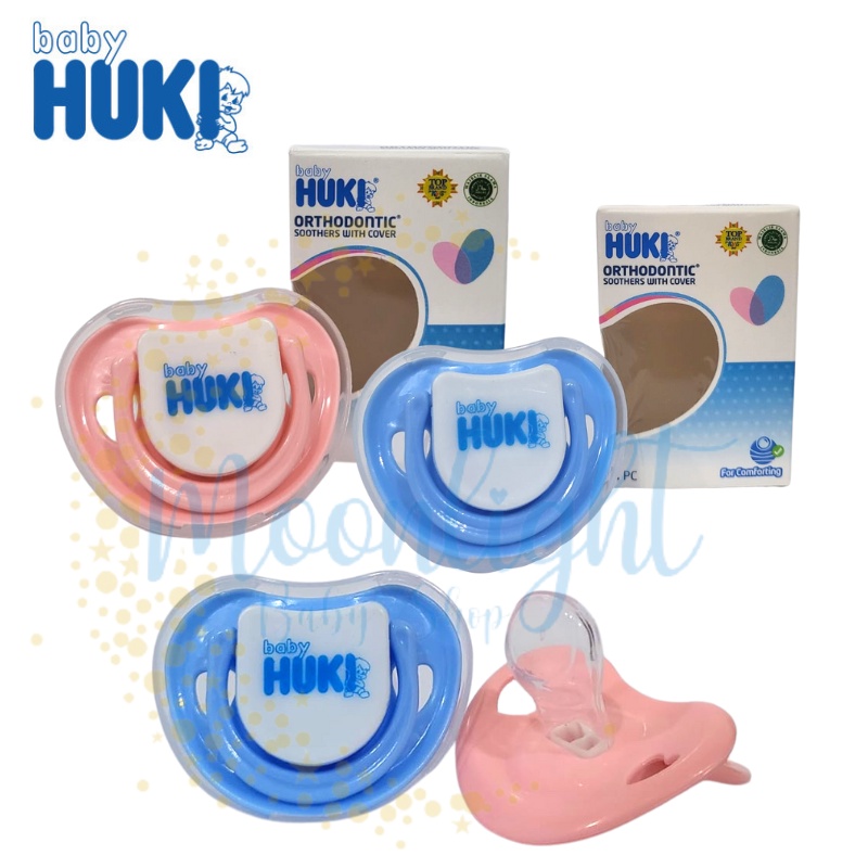 Jual Baby Huki Empeng Bayi Orthodontic Soother with Cover - isi 1 ...