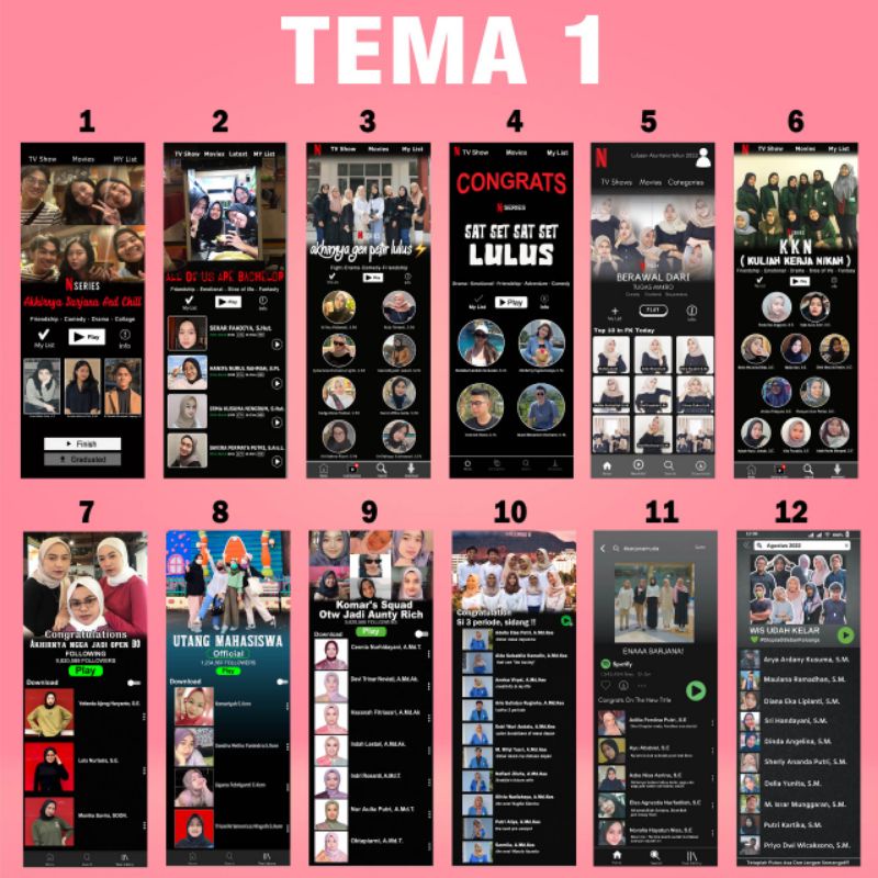 Jual CETAK SPANDUK WISUDA BANNER LULUS KULIAH GRADUATION BANER FREE ...