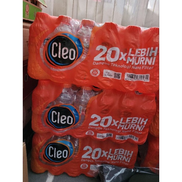 Jual CLEO air mineral botol isi 24 x 220 ml | Shopee Indonesia