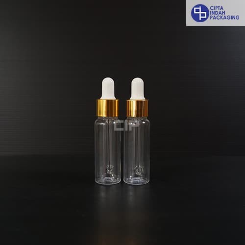 Jual Botol Plastik Pipet 20 ml Bening - Ring Gold Karet Putih | Shopee ...