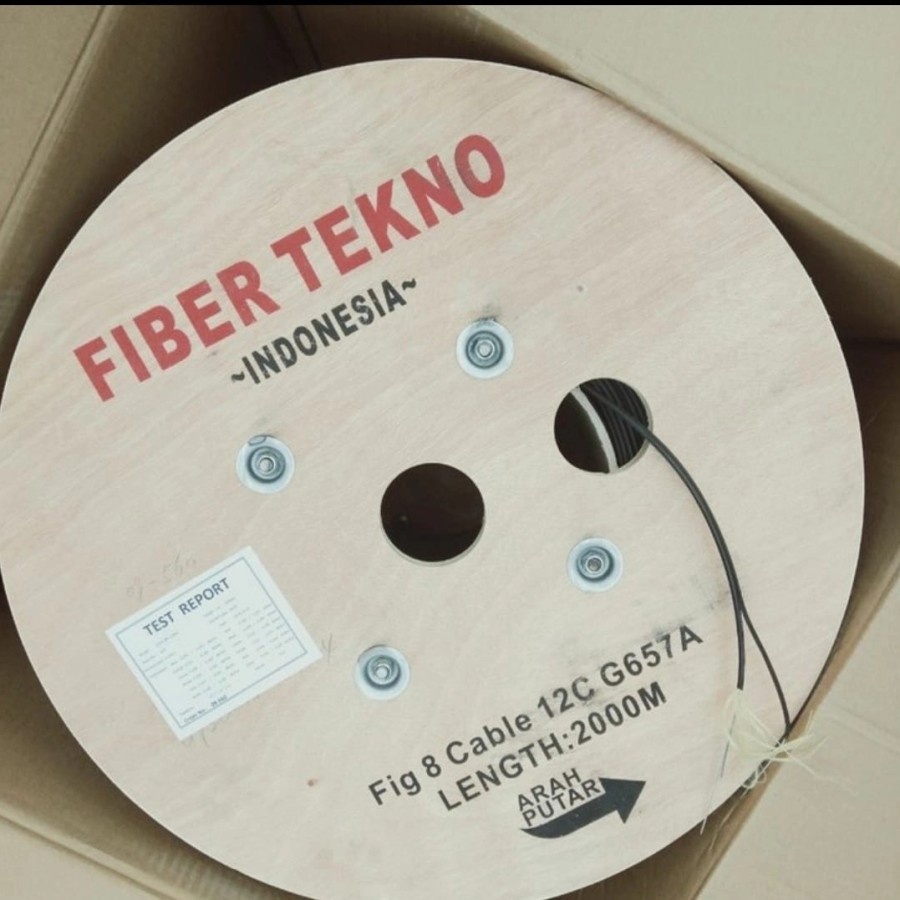 Jual KABEL FIBER DROP CORE 12 CORE FIGURE 8 2000M FIBER TEKNO | Shopee ...