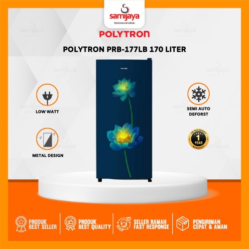 Jual KULKAS 1 PINTU POLYTRON PRB-177LB / PRB 177LB 170 LITER | Shopee ...