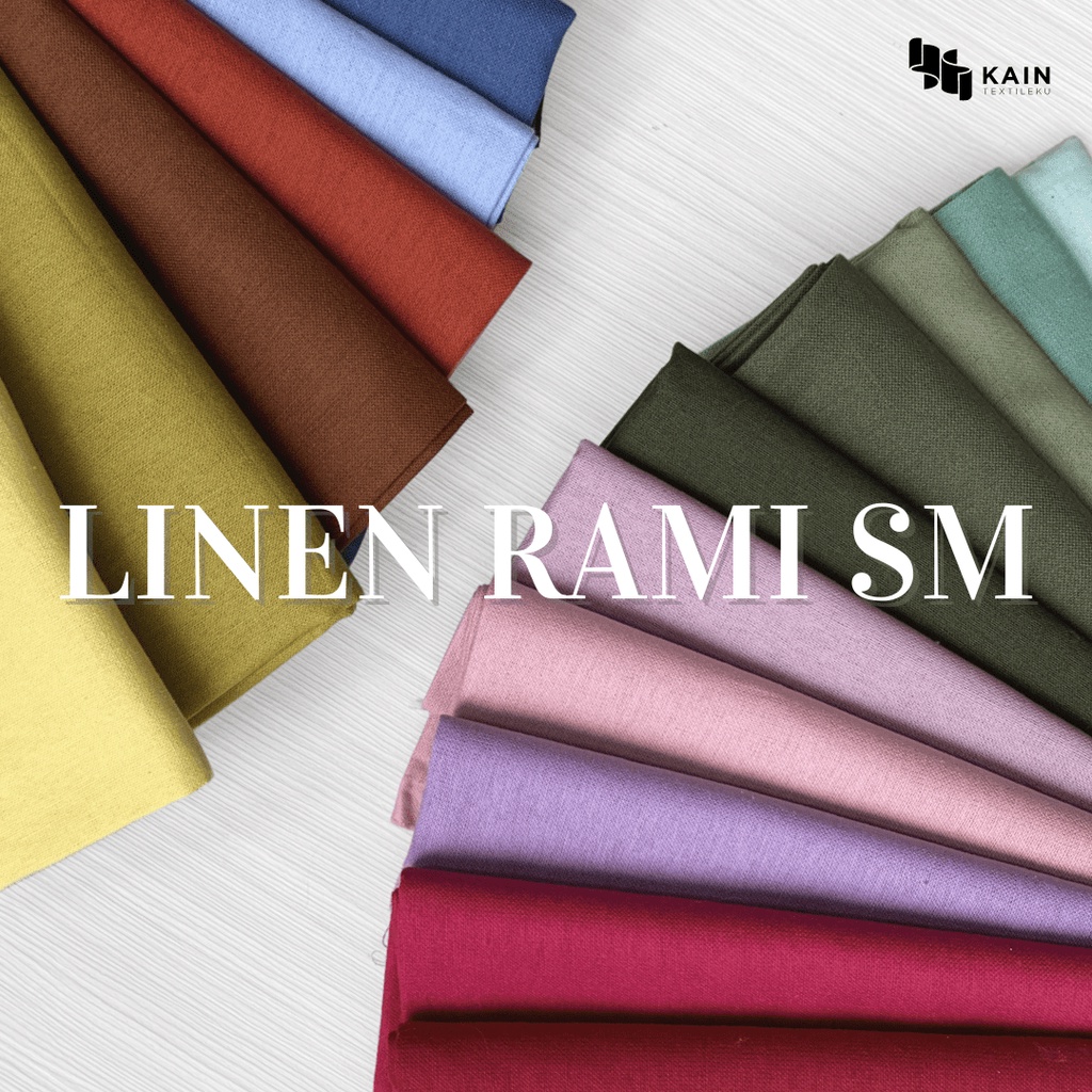 Jual 0,5 meter Bahan Kain Linen Rami SM | Shopee Indonesia