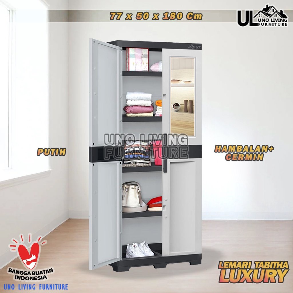 Jual JUMBO! Lemari Pakaian Plastik Jumbo Lemari 4 Susun Tabitha Luxury ...