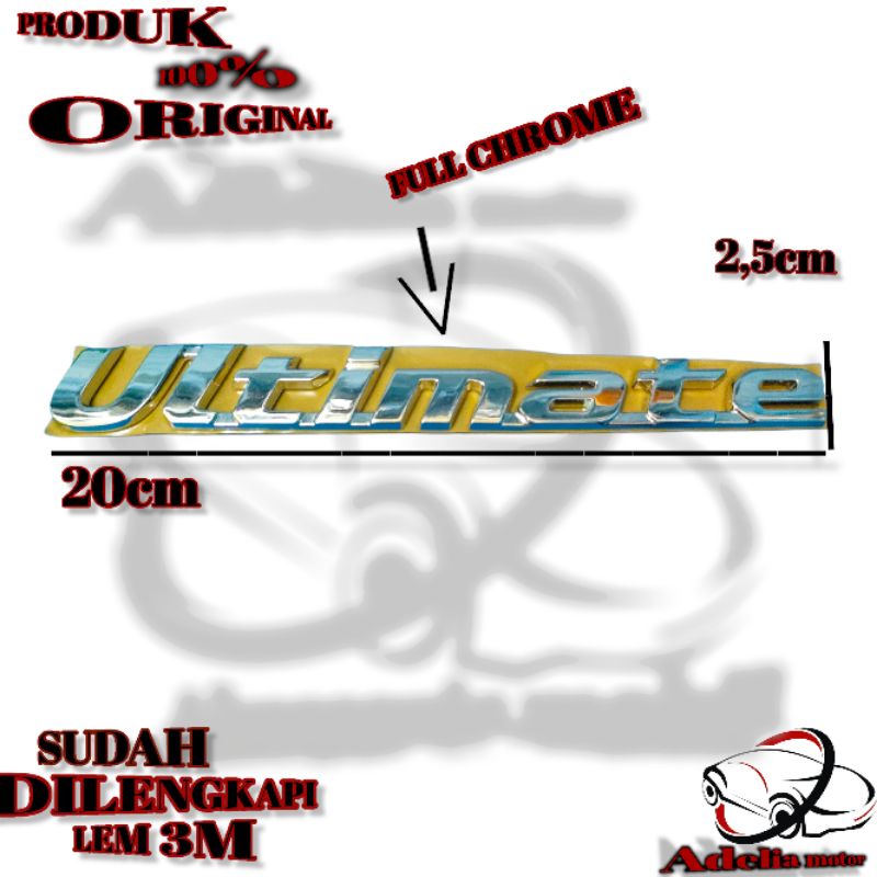 Jual emblem ultimate tulisan ultimate lambang ultimate logo ultimate ...