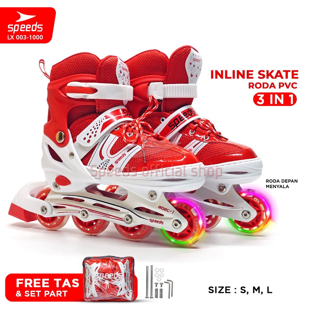 Jual SPEEDS Sepatu Roda Anak Dewasa Power King Inline Roda Full Karet ...