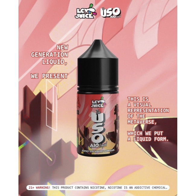 Jual LIQUID USO AIO ( PERFECT STRAWBERRY SHORTCAKE ) 30ML 3&6MG | Shopee Indonesia