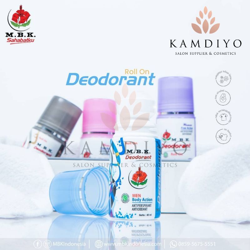Jual M.B.K Deodorant Roll On / MBK Deodorant Roll On - 40ml | Shopee Indonesia