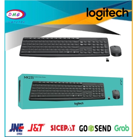 Jual LOGITECH WIRELESS COMBO KEYBOAD + MOUSE MK235 / MK 235 NEW | Shopee Indonesia