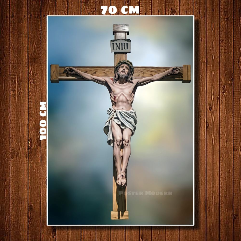 Jual Hiasan Dinding Lukisan Poster Yesus Tersalip Xtra Jumbo Code05 ...