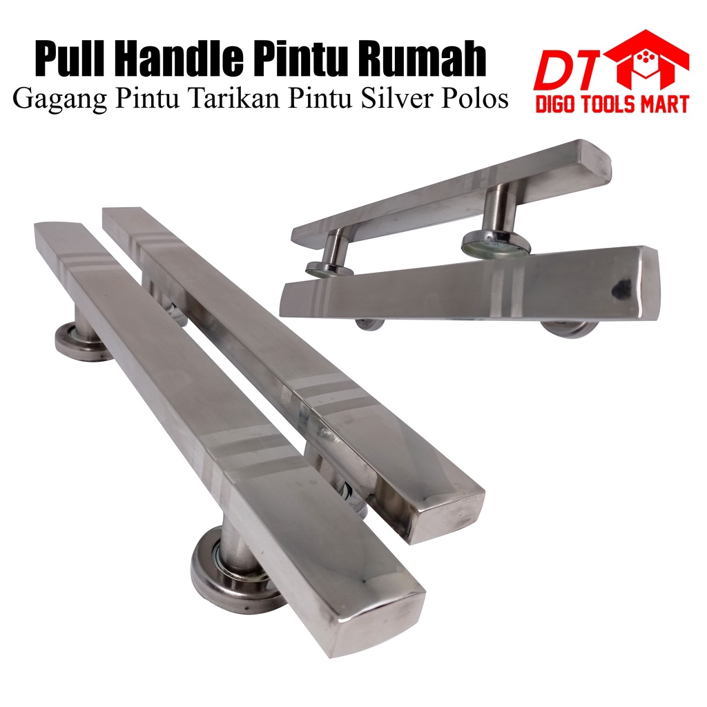 Jual Pull Handle Pintu Rumah Gagang Pintu Tarikan Pintu Silver Polos ...