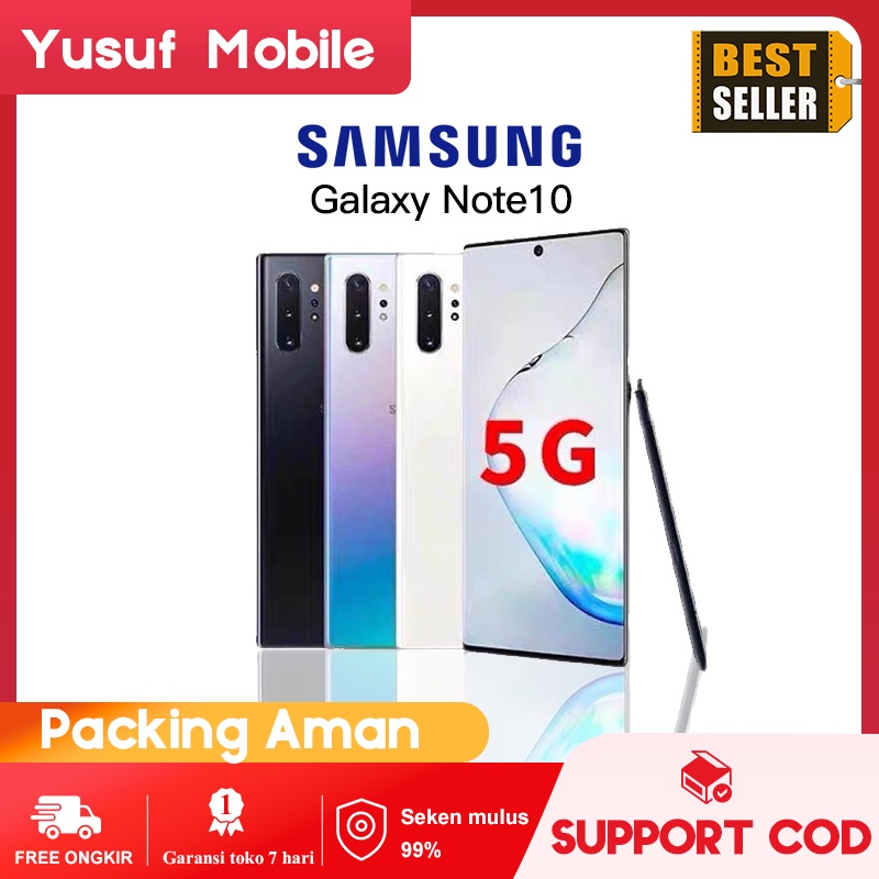 Jual Samsung Galaxy Note10 Samsung Note10 Second 5G Handphone 5G Seken Original Lengkap Fullset ...