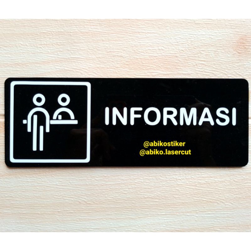 Jual ABIKO - PAPAN TANDA AKRILIK - SIGN ACRYLIC INFORMASI | Shopee ...