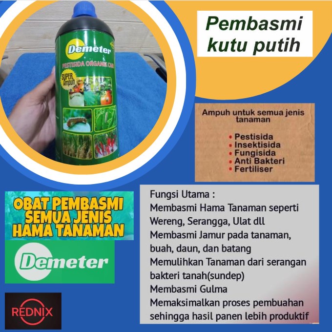 Jual Pestisida insektisida organik cair DEMETER Obat pembasmi hama tanaman | Shopee Indonesia
