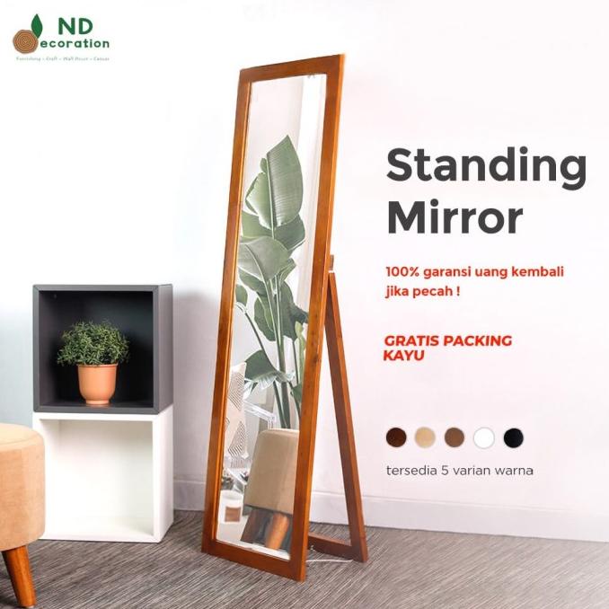 Jual Standing Mirror / Cermin Berdiri / Kaca Standing Full Body ...