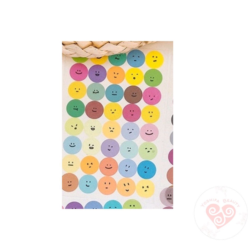 Jual Smiley Face Sticker | Emoji Sticker Deco Jurnal Diary Scrapbook ...